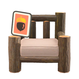 Nookmart | Log Chair DIY (Animal Crossing: New Horizons)