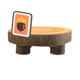 Nookmart | Log Round Table DIY (Animal Crossing: New Horizons)