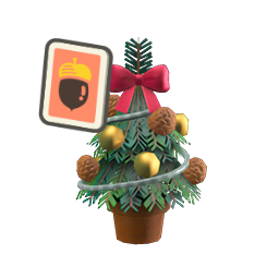 Nookmart | Tabletop Festive Tree DIY (Animal Crossing: New Horizons)