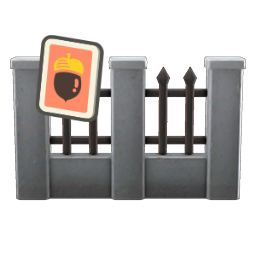Nookmart | Iron-And-Stone Fence DIY (Animal Crossing: New Horizons)